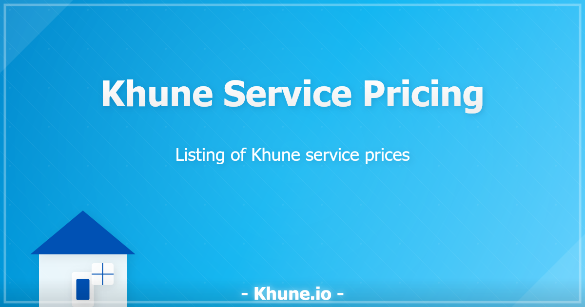 Khune | Khune Service Pricing